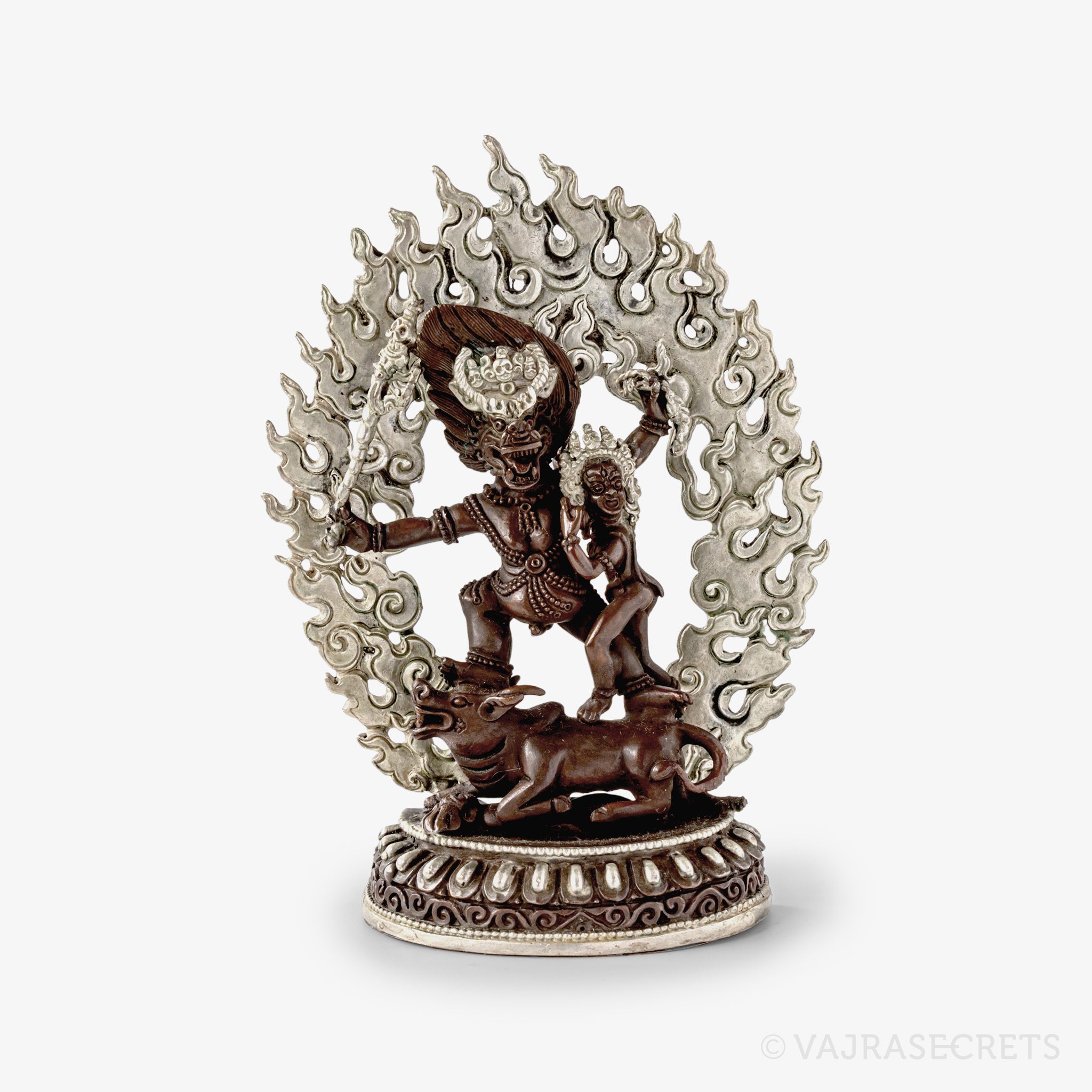 Kalarupa Silver & Copper Statue, 5 inch – Vajrasecrets